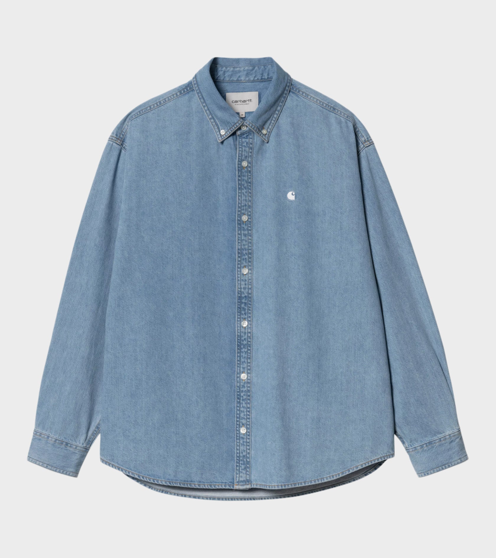 L/S Lucas Shirt Blue Bleached – Dr. Adams