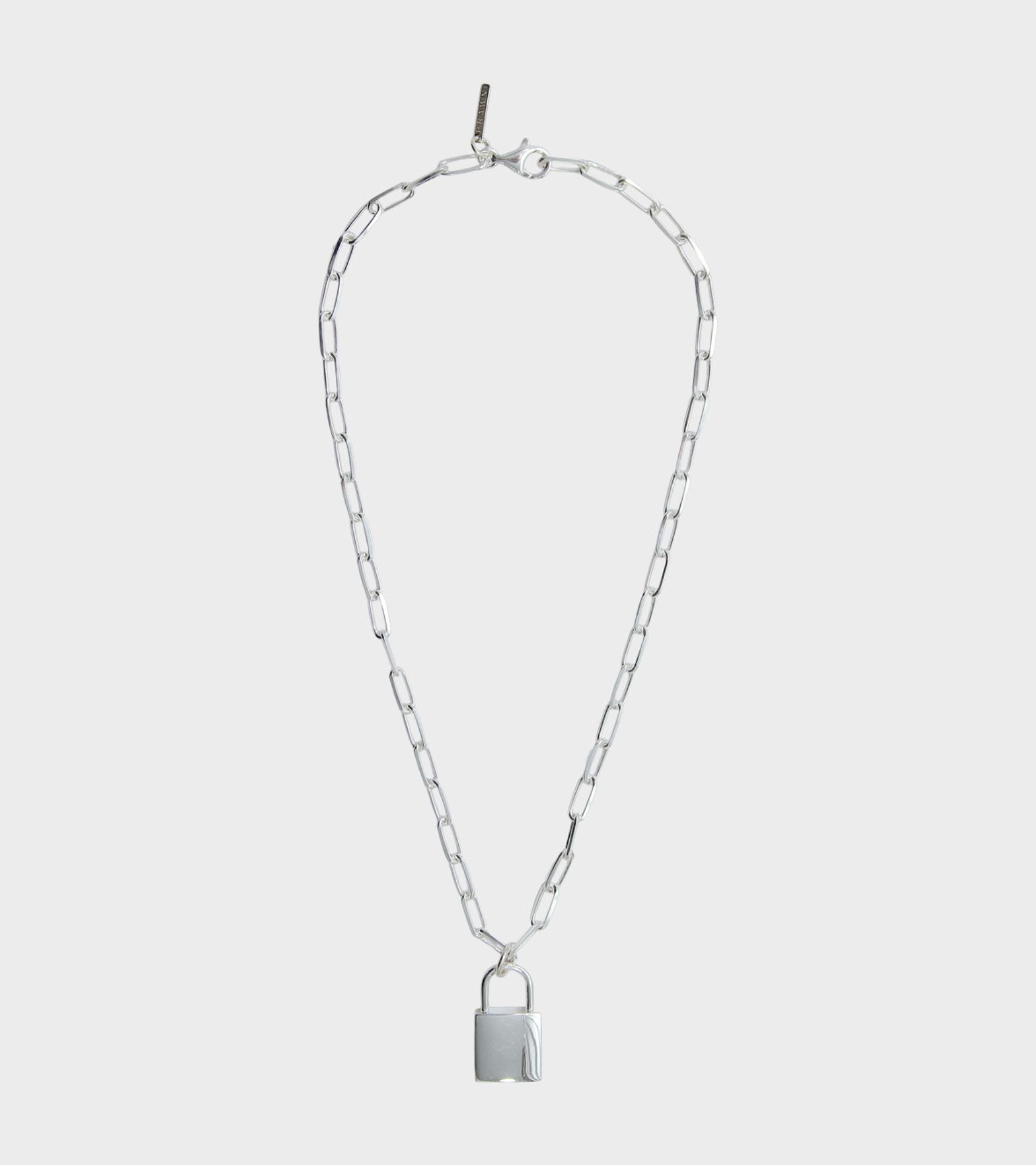 Padlock Necklace Silver – Dr. Adams